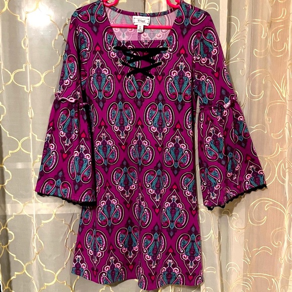 D-Signed | Dresses | Disney Kids Purple And Teal Casual Dress | Poshmark